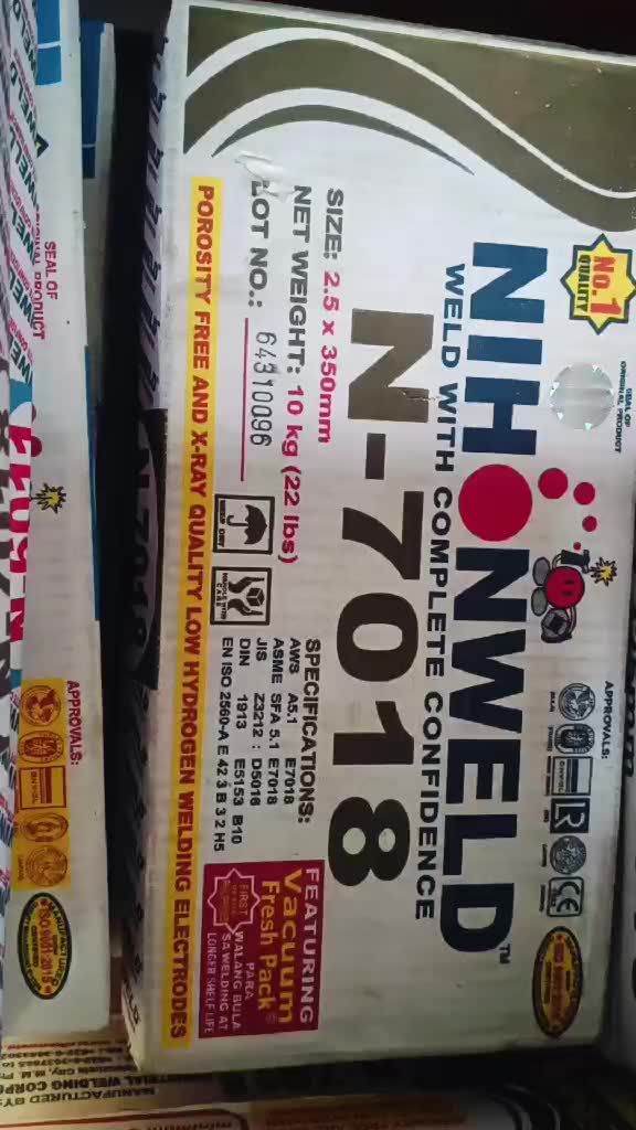 Welding Rod E 7018 (NIHONWELD) Size: 2.5mm x 5kgs/pack | Shopee Philippines