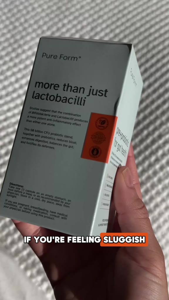 Pure Form Pre + Probiotics for Gut Health | 50B CFU of Combined ...