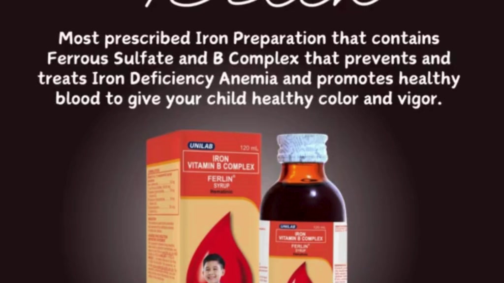Ferlin (Iron + Vitamin B-Complex) Drop (15ML) / Syrup (120ML) | Shopee ...