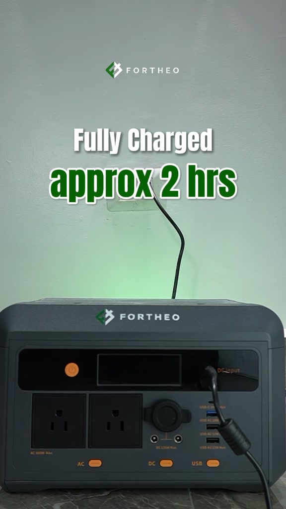 Fortheo OLIO 700W 576Wh – WFH Backup | Portable Emergency Power | Solar ...