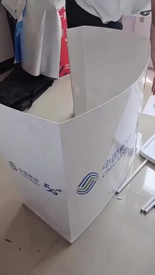 PVC Promotional Booth / Portable Folding Table Detachable Assemble ...