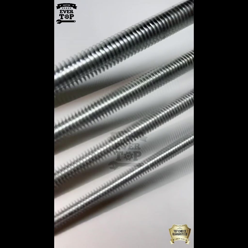 Full Threaded Rod 3/8, 1/2, 1/4, 5/16 Galvanized (Gi) 1 Meter Per Order ...