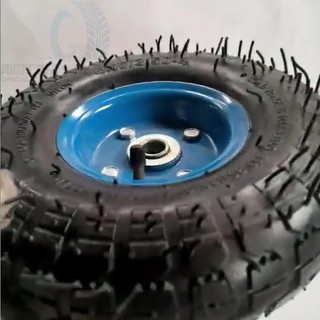 10inch 350-4 Inflatable Trolley Wheel Rubber Push Cart Wheels Heavy ...