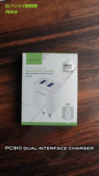 BAVIN PC910 / PC895 2.4A Quick Charging USB Port Wall Charger w/ 1 Meter Cable For Micro Type-C ...