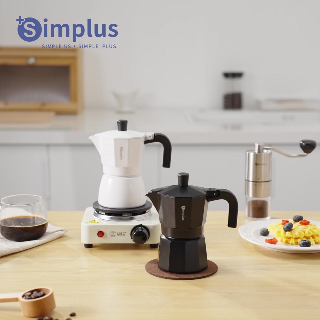INSSA X Simplus Moka Pot Dual-Valve Pressurized Extraction Rich Oil ...