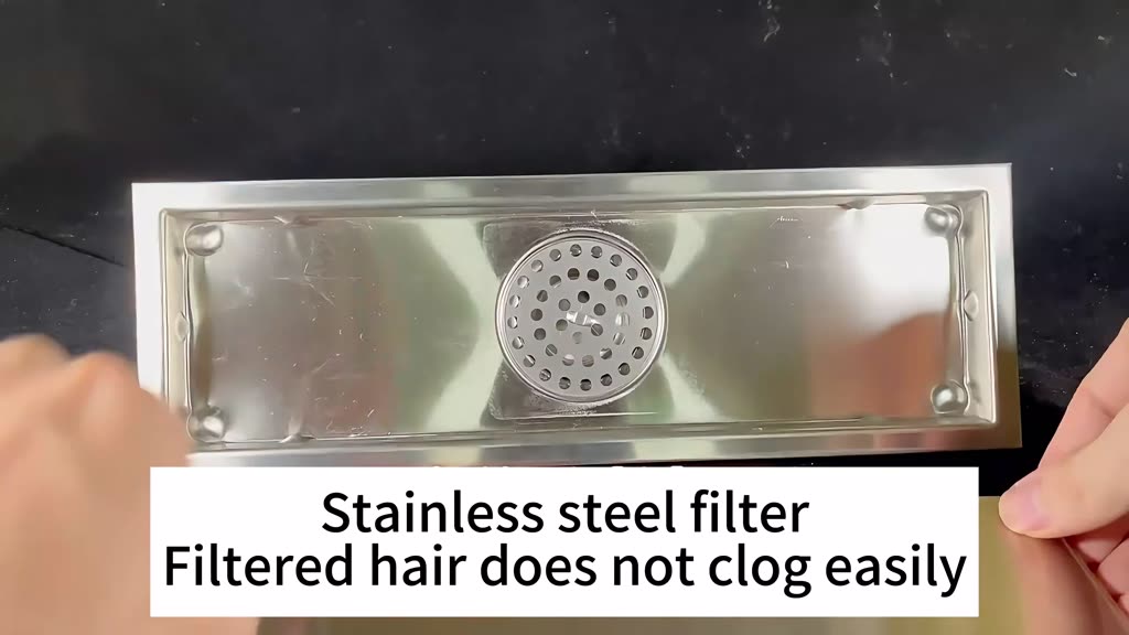 SUS304 Stainless Steel Linear Shower Floor Drain Invisible Floor Drain ...