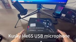 Me6S RGB USB Microphone Gaming USB Mic Plug and Play Noise Reduction ...