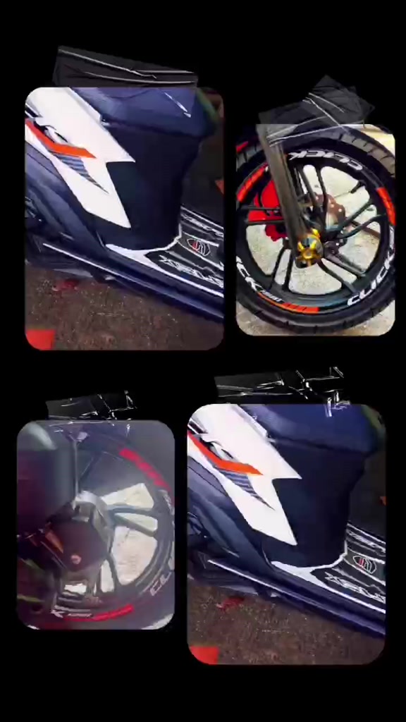 Honda click 125i v3 v2 mags decals rim sticker for motorcycle | Shopee ...