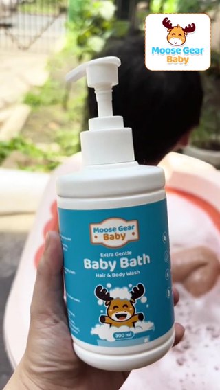 Moose Gear Baby Bath Gel Hair & Body Wash 300ml 2SETS Soap & Shampoo ...