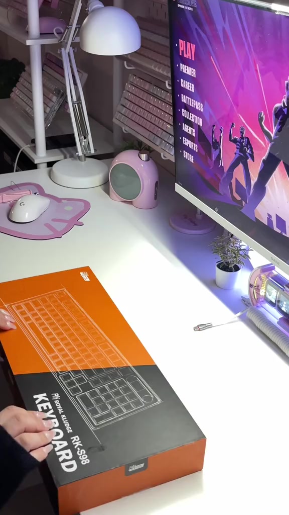 RK Royal Kludge RK S98 98 Key Tri-Mode RGB Wired Bluetooth 2.4G ...