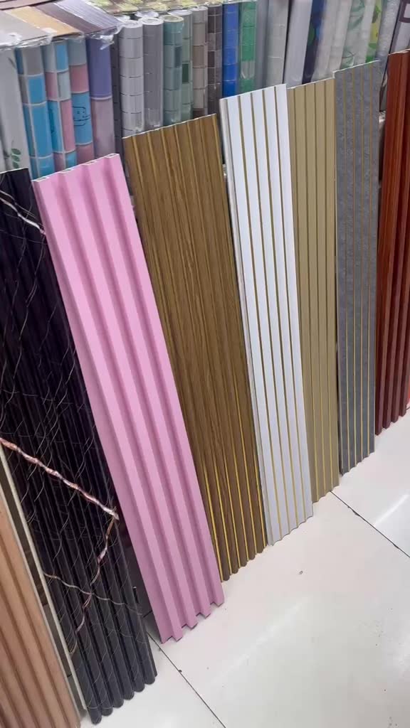 PVC Wall Panels Ceiling Panel PVC Fluted Panels For Living Room Ceiling ...