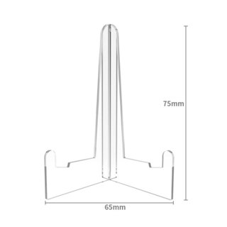 Transparent Plastic Display Stand Foldable Portable Photocard Toploader ...