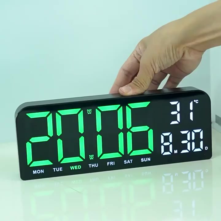 LED Digital Wall Hang And Display Stand Clock With Timer & Countdown ...