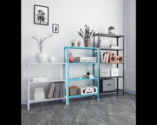 3/4/5 Layers Angle Steel display Shelves Organizer Rack Metal Shelf ...