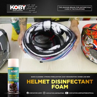 Original Koby Helmet 450ml Disinfecting Foam Spray and 20ml Anti Rain ...