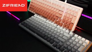 ZIFRIEND K82/K99 Mechanical Keyboard Side printed Red Switch Lower ...