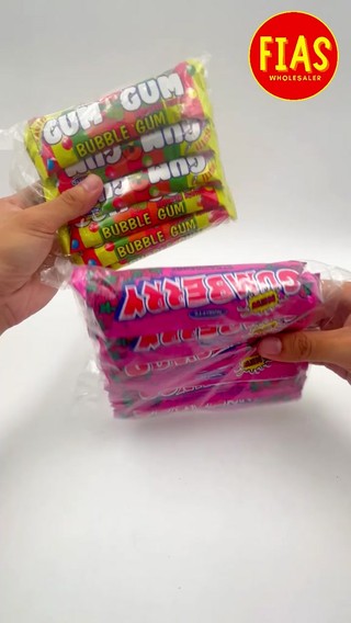 12 Pieces Gumberry Strawberry Bubble Gum / Paninda / Lootbag Filler ...