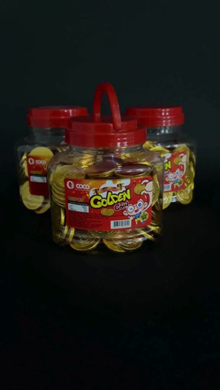 Coco Chocolate Golden Coin Jar 100Pcs | Shopee Philippines
