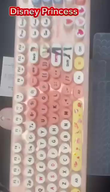 Disney Exclusively Authorized Princess Collection Super Cute Wireless Keyboard Mouse Set Smk