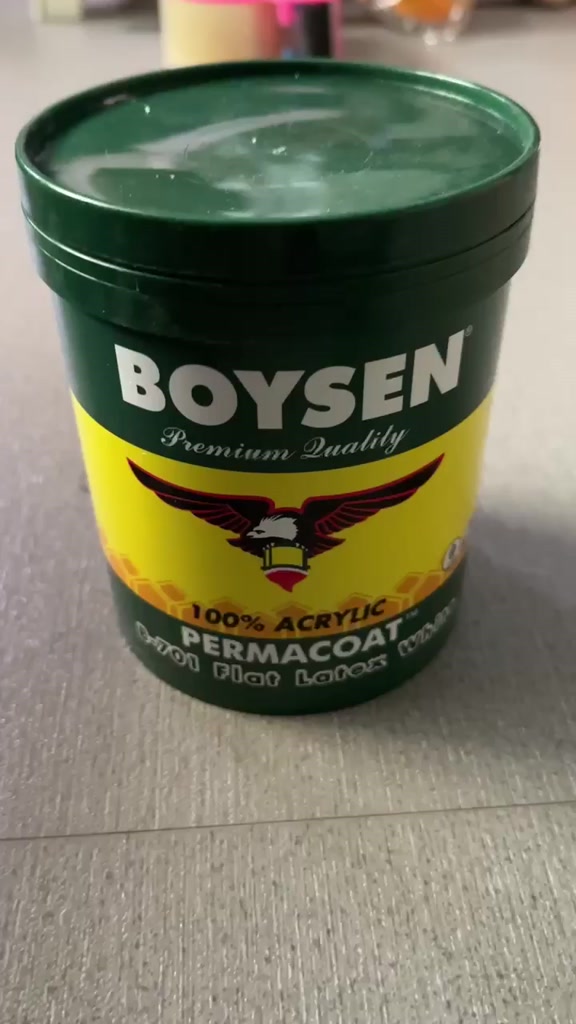 BOYSEN #701 Permacoat Flat Latex White 1 & 4 Liters 1L L Gal B-701 B ...