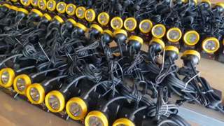 Aquosport KL5M/KL8M Miner's Lamp Wisdom Flashlight Rechargeable Lithium ...