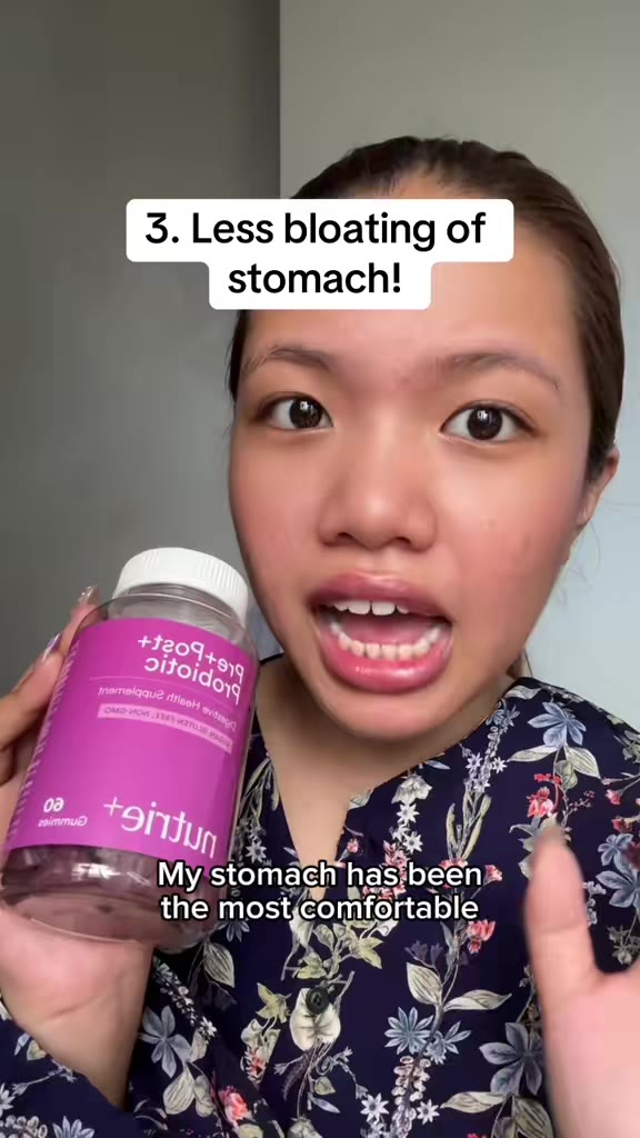 Nutrie Pre+Post+Probiotic Gummies 60pcs (Gut Health, Digestion & Immune ...