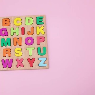 Alphabet Digital Puzzle Wooden Toys Kid Number Letter shape Matching ...