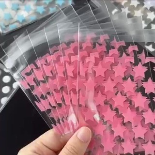50Pcs ins Star Self Sealing Bag Packaging Toploader Transparent ...
