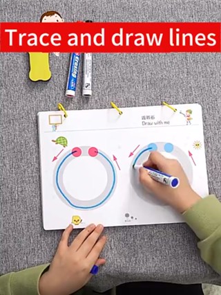 Baby Tracing Workbook For Kids Training Coloring Book Erasable Writing ...