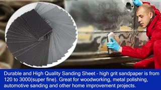 LIHA/Sandpaper/Waterproof Abrasive Paper SUNRISE Grit 60/80/100/120/150 ...
