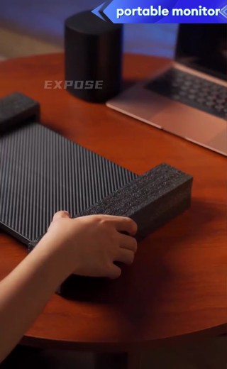 EXPOSE Portable Monitor for laptop 15.6inch 4K Touch Screen Speaker ...