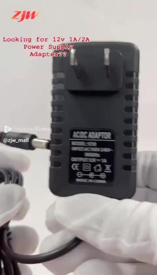 ZJW 12V 1A/2A AC/DC Adapter Charger Power Supply For CCTV Security / TV ...