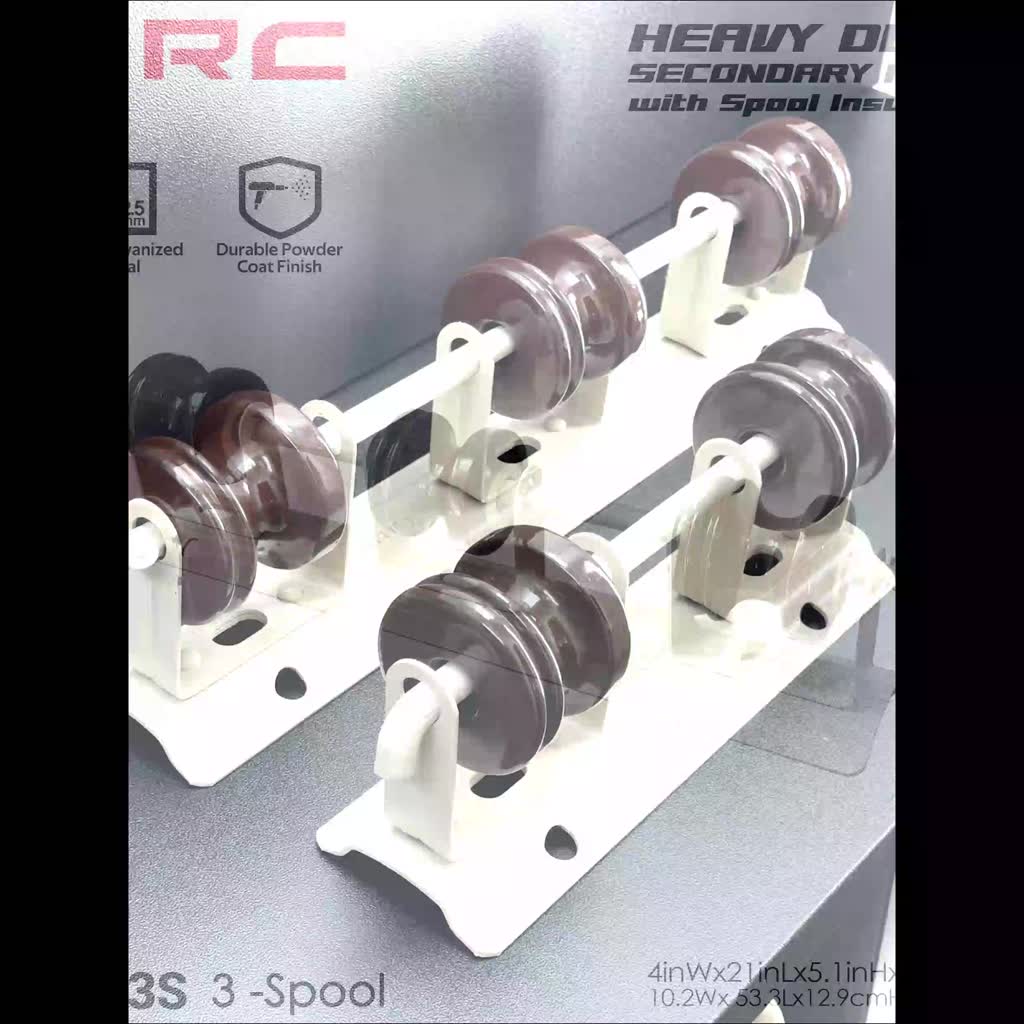 ARC HD Secondary Rack with Porcelain Spool (Shackle) Insulator for low ...