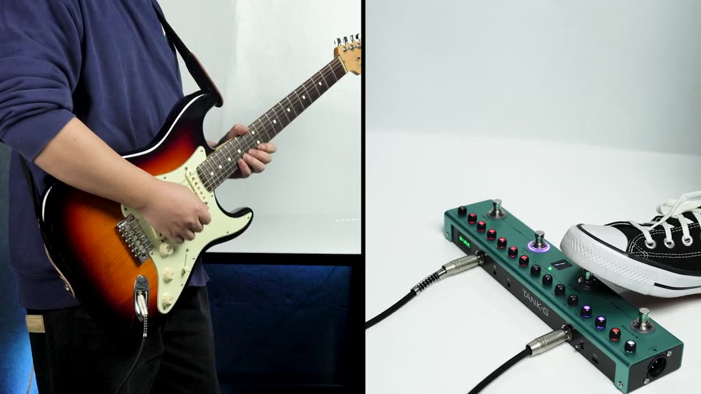 M-VAVE Tank-G V2 Guitar Multi-Effects Pedal Rechargeable 36 Presets 9 ...