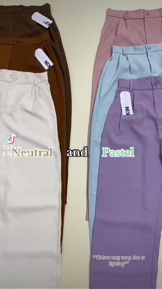 Kinwoo 26-31 High Waist Trouser Pants Women's Professional Suit Pants ...