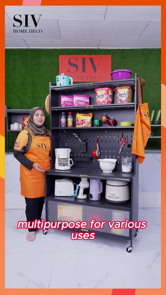 Siv 3-6 Layer Kitchen Cabinet Storage Organizer Rack Shelf With Pull ...