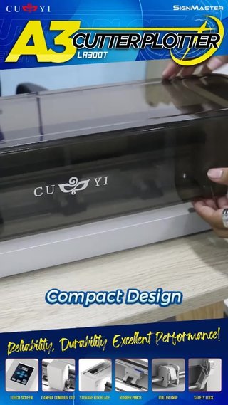 CUYI A3 Size Cutter Plotter LA300T Auto Contour Cut 310mm Cutting Width ...
