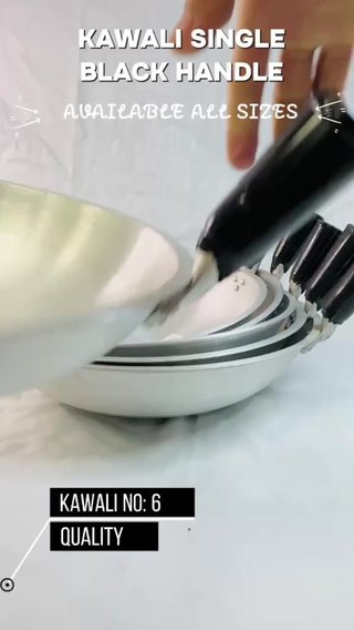 KAWALI /CAWALI SINGLE BLACK HANDLE Aluminum Frying Pan (1PC) | Shopee ...