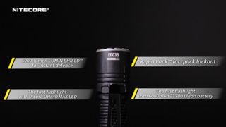 Nitecore EDC35 Flashlight with Lumin Shield - 5000 Lumens - USB-C Rechargeable - 550m beam ...