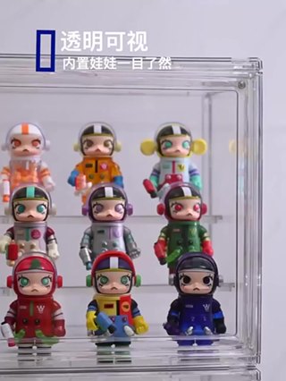 Popmart Storage Organizer Acrylic Transparent Display Case Toy ...