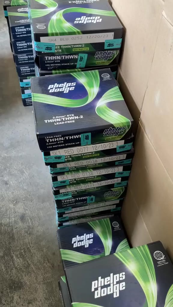 ORIGINAL PHELPS DODGE PD Stranded Wire Thhn / Thwn 2 AWG #14 2.0mm 2.0 ...