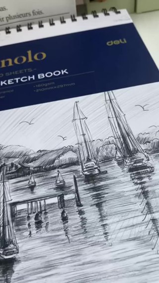 Finenolo by Deli A4 Sketchbook 60 Pages Drawing Book Sketchbook For ...