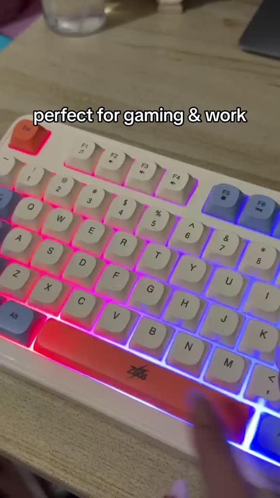 Zeus K77 98 Keys Wired Gaming Keyboard USB Mechanical Feel With Volume ...