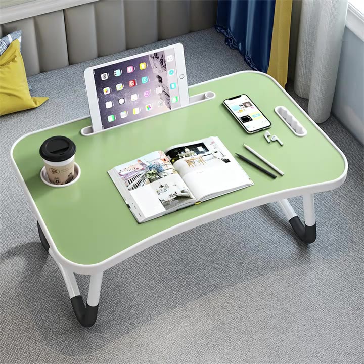 ICON Mini Desk Study Bed Table Foldable Wooden Computer Folding Dining ...