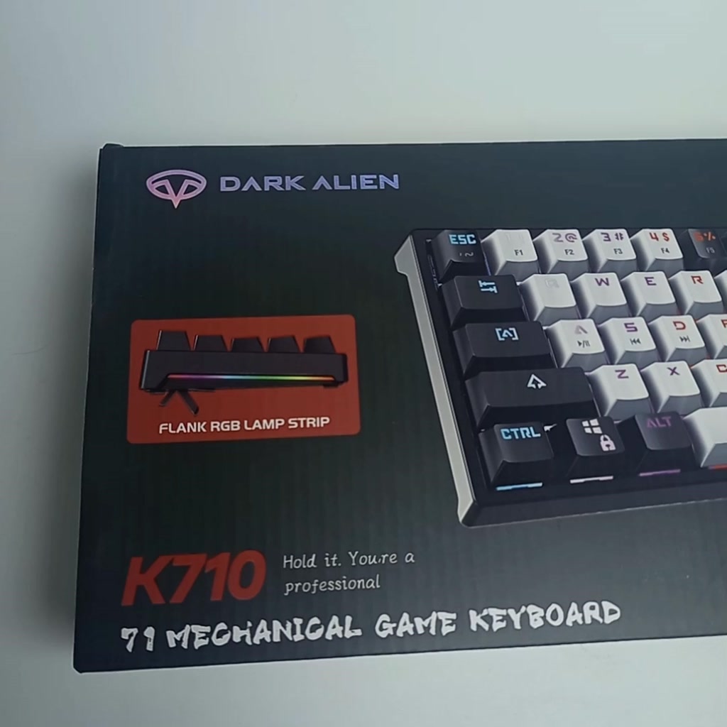 Dark Alien K710 RGB Hot-Swappable Mechanical Gaming Keyboard Detachable ...