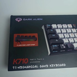 Dark Alien K710 RGB Hot-Swappable Mechanical Gaming Keyboard Detachable ...