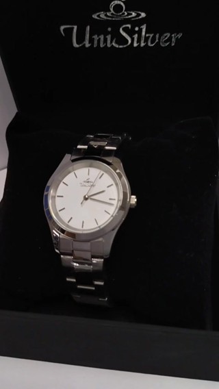 UniSilver TIME Women's Silver / White Analog Stainless watch KW4891 ...