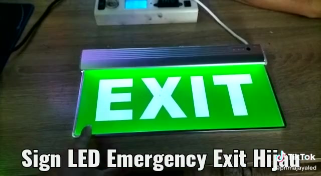 Exit Signage Led Light, Automatic Safety Exit Sign with Emergency Light ...