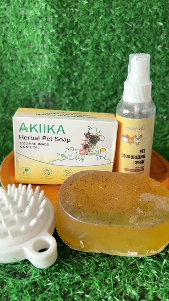 Akiika Herbal Pet Soap 100% Natural Handmade Sterilization Anti ...