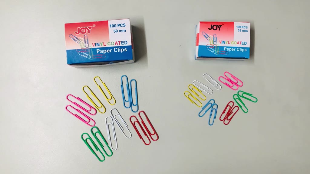 paper clip vinyl coated 33mm,50mm 100pcs | Shopee Philippines